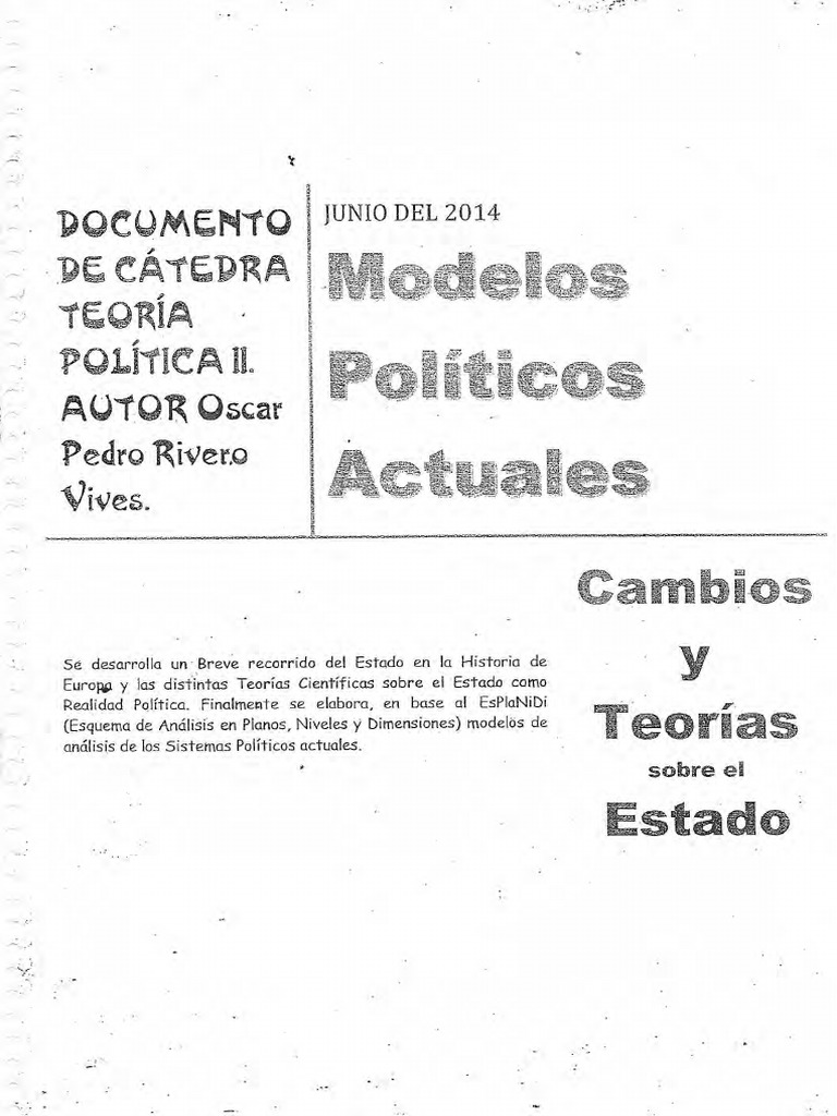 Modelos Politicos Actuales | PDF