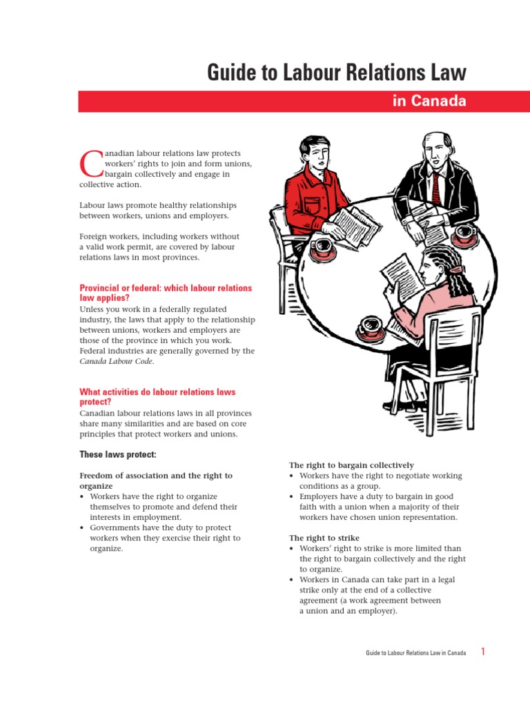 Overview of Canadian Labour Relations Law | PDF | Trade Union ...