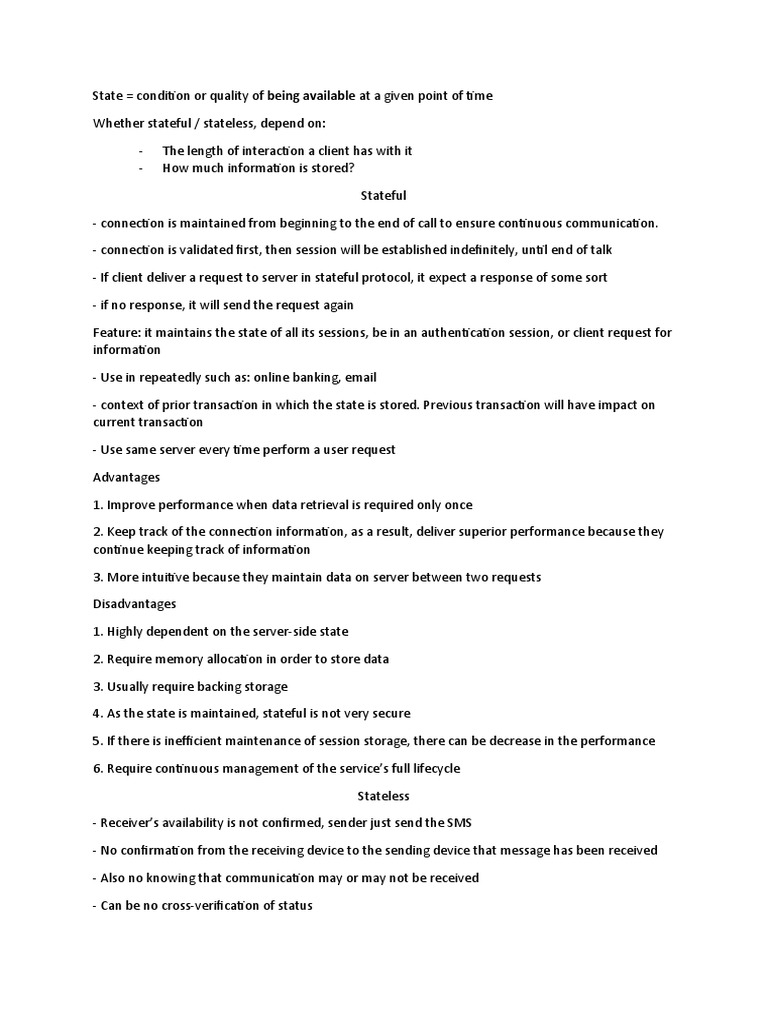 Stateful And Stateless Pdf File Transfer Protocol Server Computing