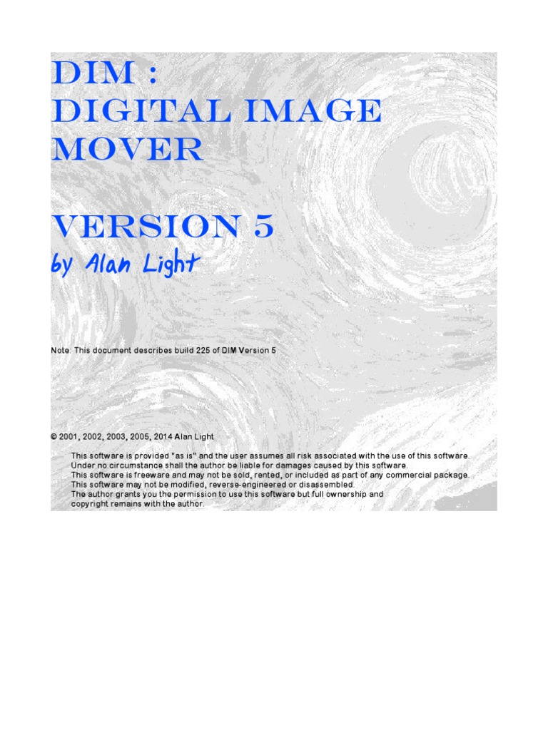 Dim5Manual | PDF | Computer File | Filename