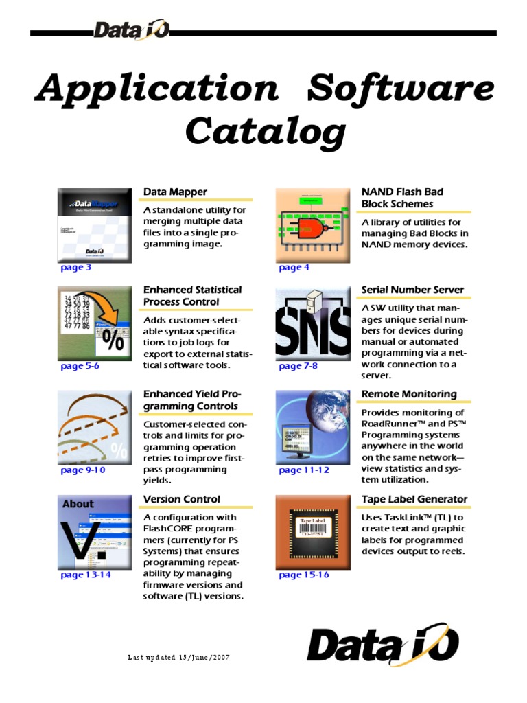 Software Catalog | PDF | File Format | Flash Memory