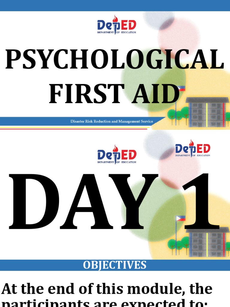 Psychological First Aid Training Module | PDF | Emotions | Psychology