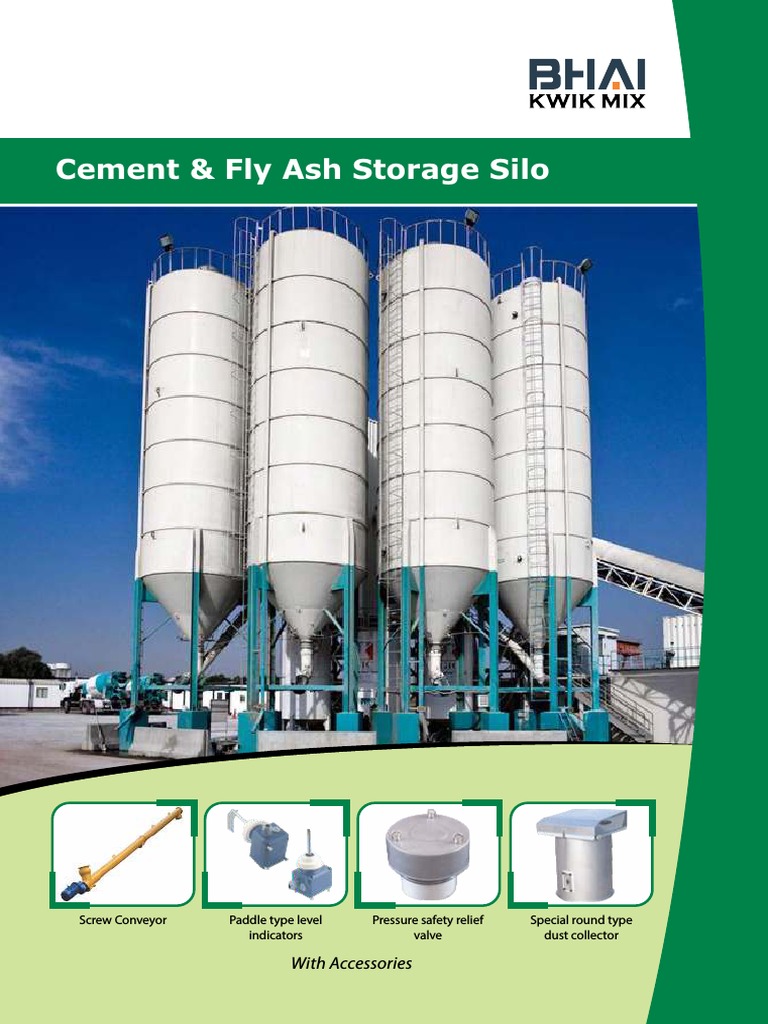 Bhai Brochure Cement Flyash Storage Silo - PDF (Semple) | PDF | Industrial Processes ...