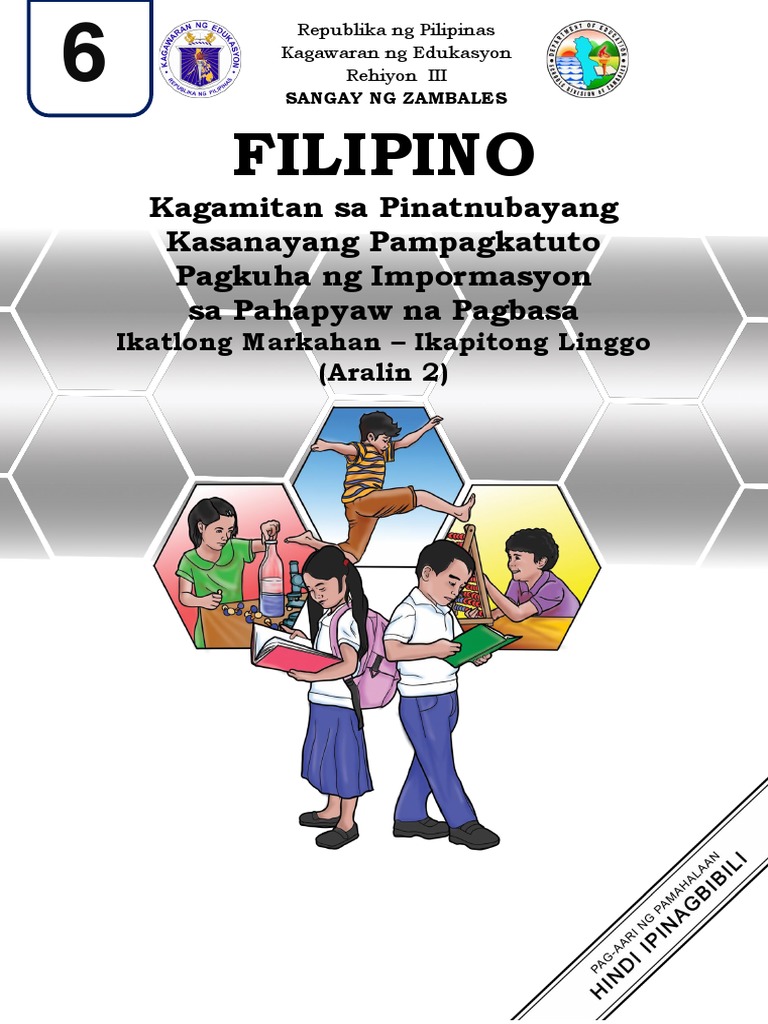 Filipino6 - Q3 - W7 - A2 - Pagkuha NG Impormasyon Sa Pahapyaw Na ...