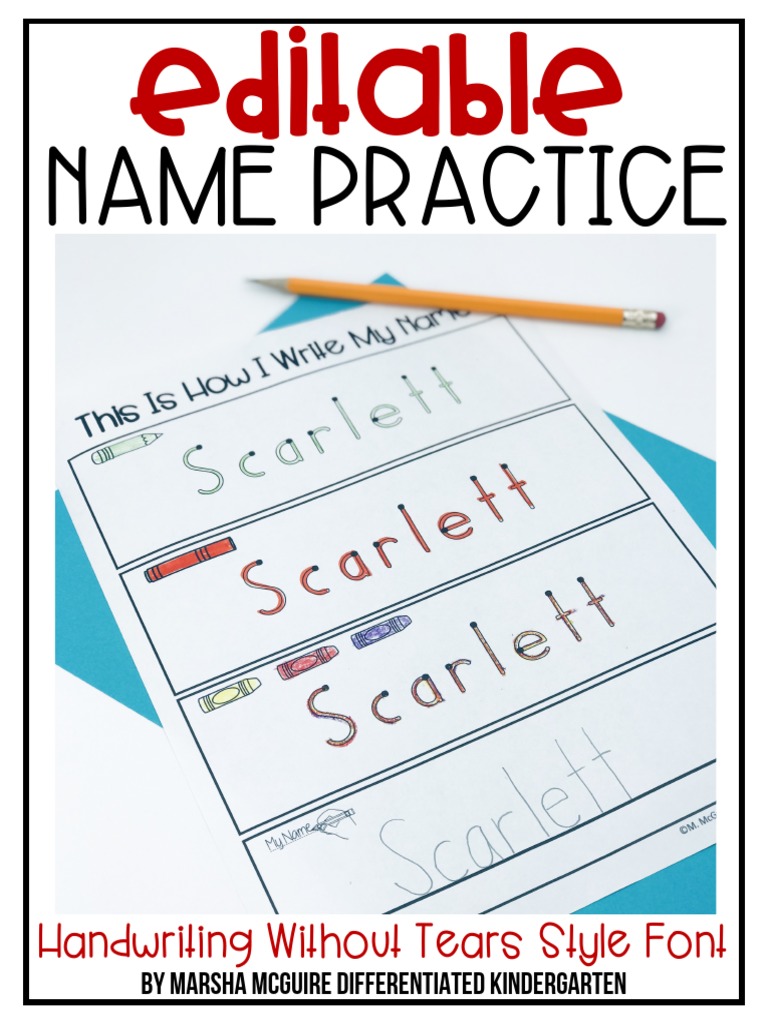 Name Practice: Editable | PDF | Communication | Software