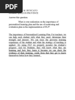 Job Embedded Learning Plan | PDF | Learning | Teachers