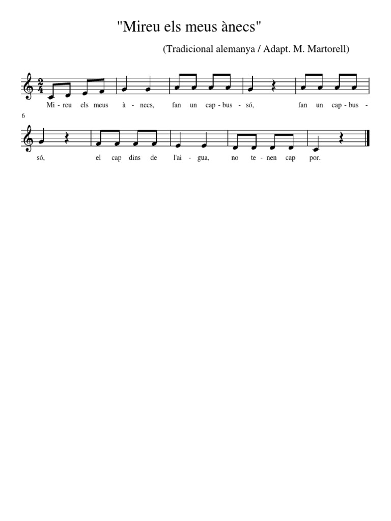 Mireu Els Meus Ànecs | PDF