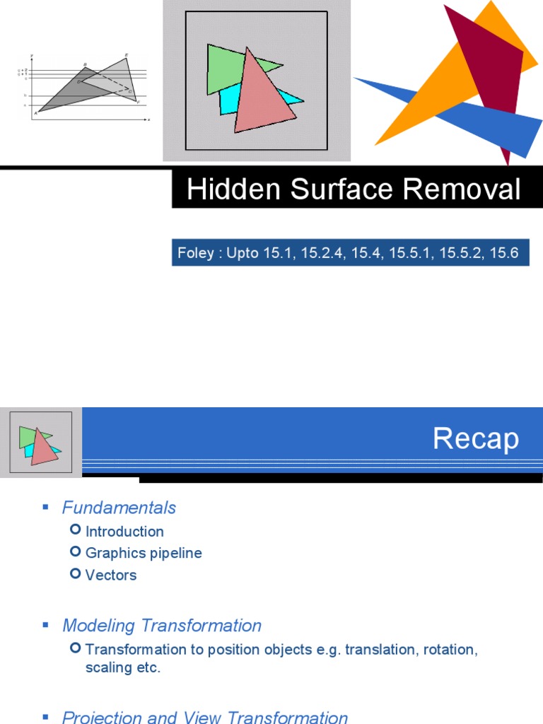 5 Hidden Surface Removal Pdf Multidimensional Signal Processing Computer Aided Design