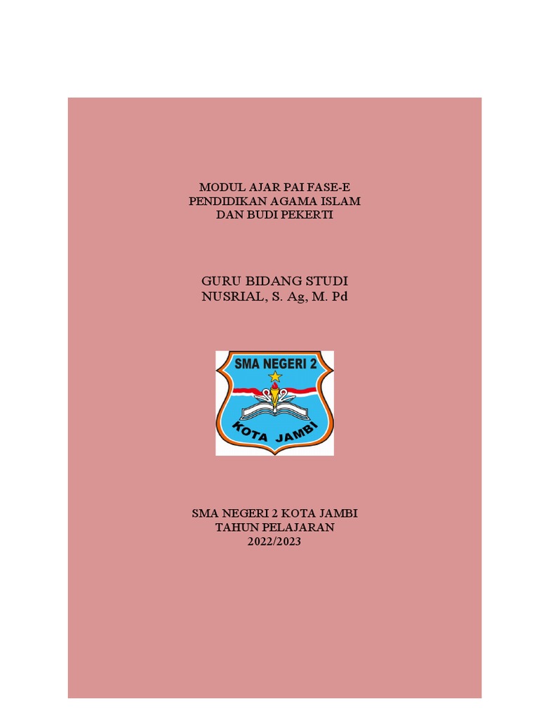 Modul Ajar PAI Kelas 10 Kurikulum Merdeka | PDF