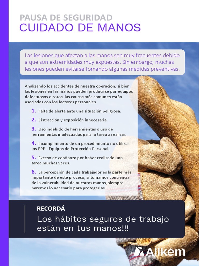 Cuidado de Manos-Exposición A Línea de Fuego | PDF