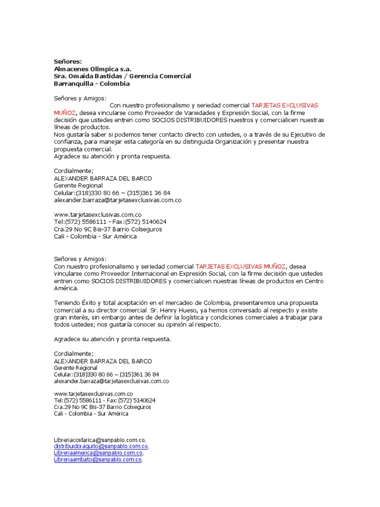 Modelo de Email | PDF | Business | Economias