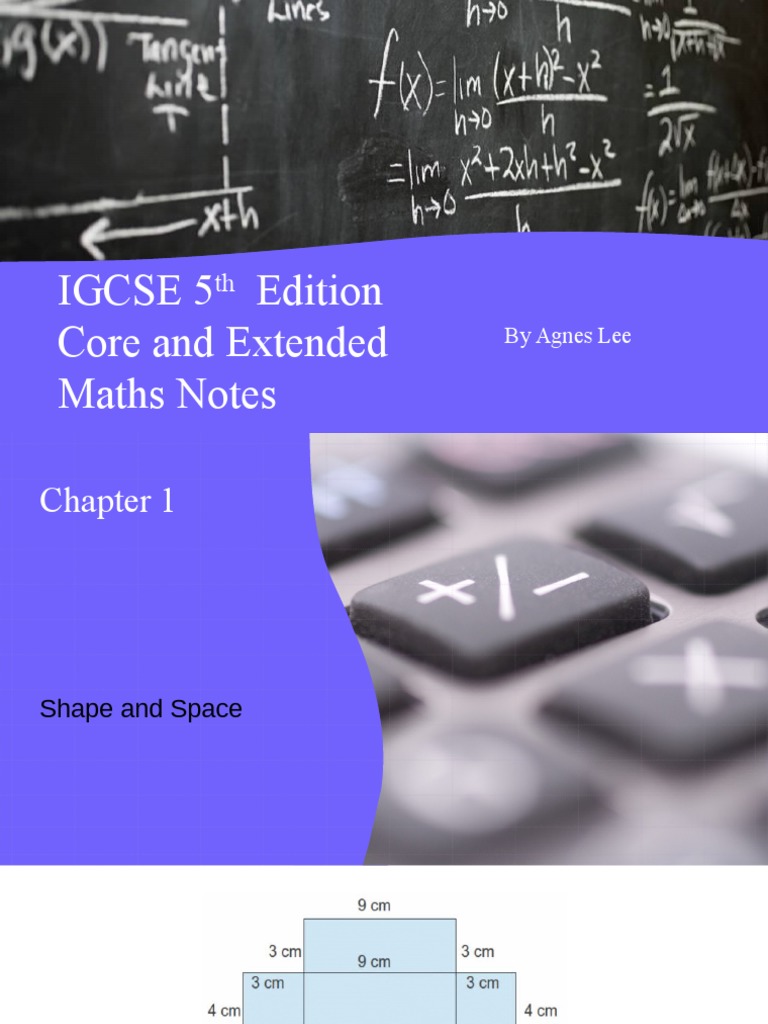 IGCSE Core Math Fifth Edition Notes | PDF | Area | Numbers