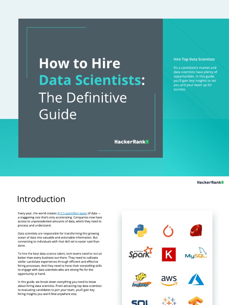 How To Hire Data Scientists | Download Free PDF | Databases | No Sql