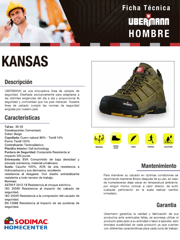 Ficha Tecnica Botas Uberman | PDF