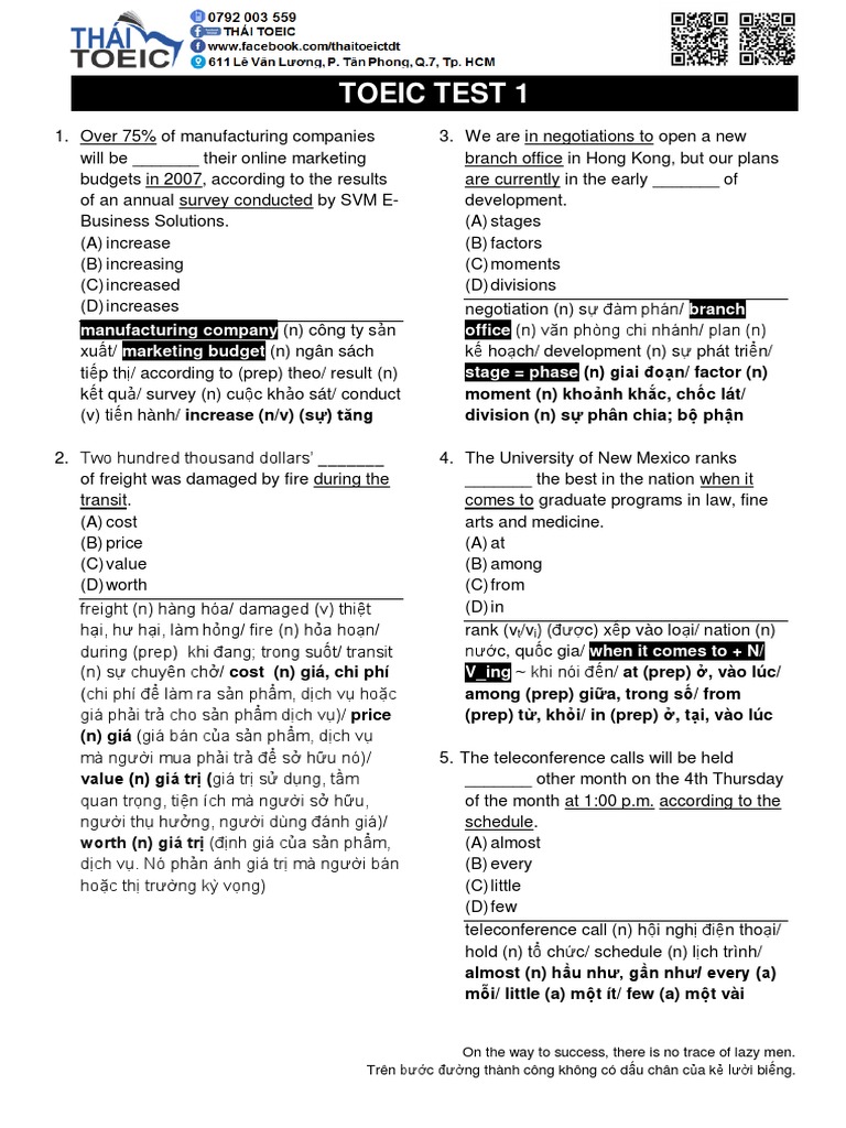 RC Test 1 M I | PDF