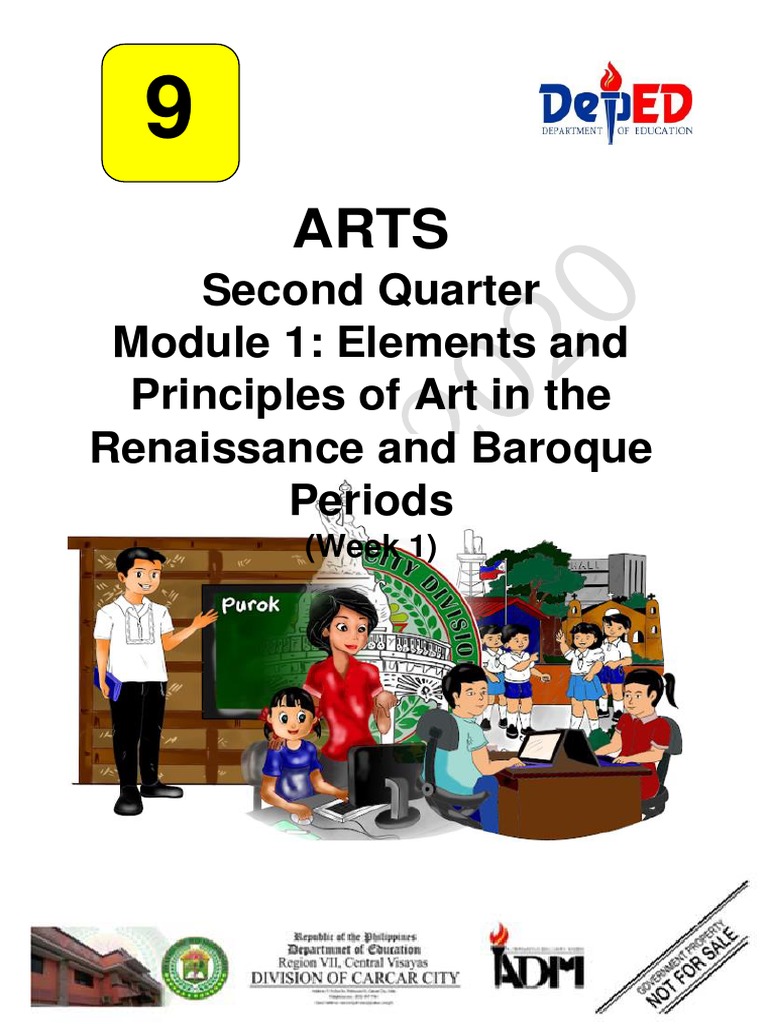 Second Quarter Module 1: Elements and Principles of Art in The ...