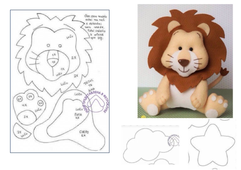 Molde de Leon Fieltro | PDF