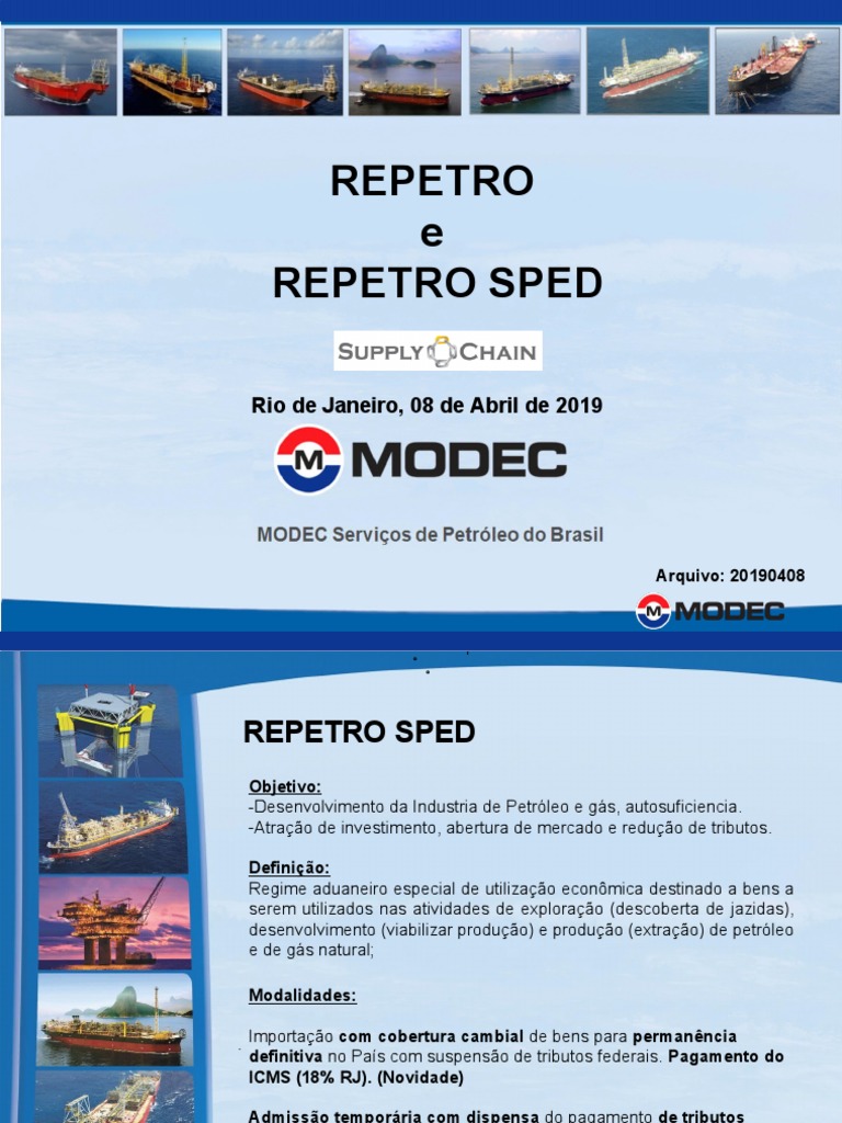 Regime REPETRO e REPETRO SPED | PDF | Gás natural | Petróleo