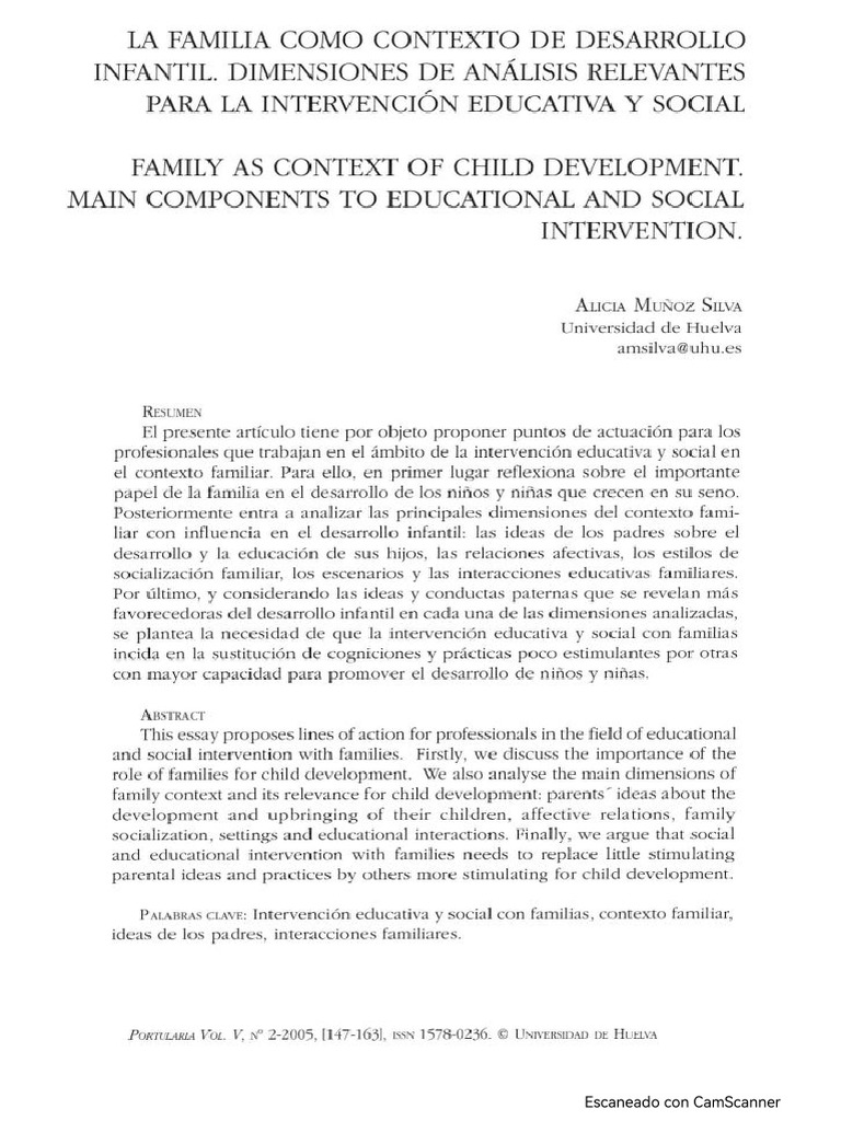 La Familia Como Contexto de Desarrollo | PDF