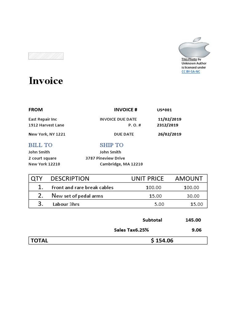 Invoice: Qty Description Unit Price Amount 1. 2. N 3 | PDF