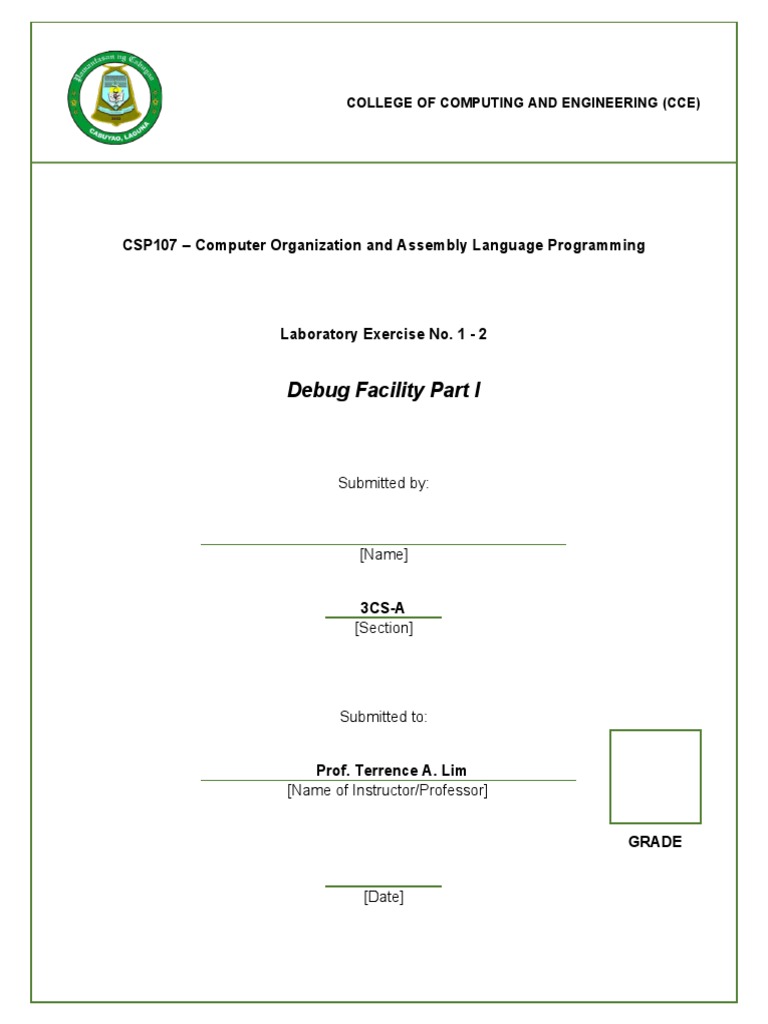 Laboratory Exercise No. 1 - 2 (CSP107) | PDF | Computer Program | Programming