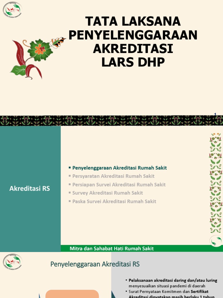 Pelaksanaan Akreditasi Di Rumah Sakit Jasin Pdf