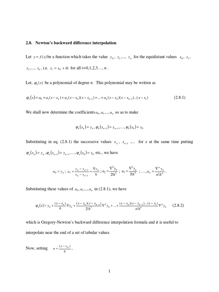 Lecture 10 | PDF | Finite Difference | Interpolation