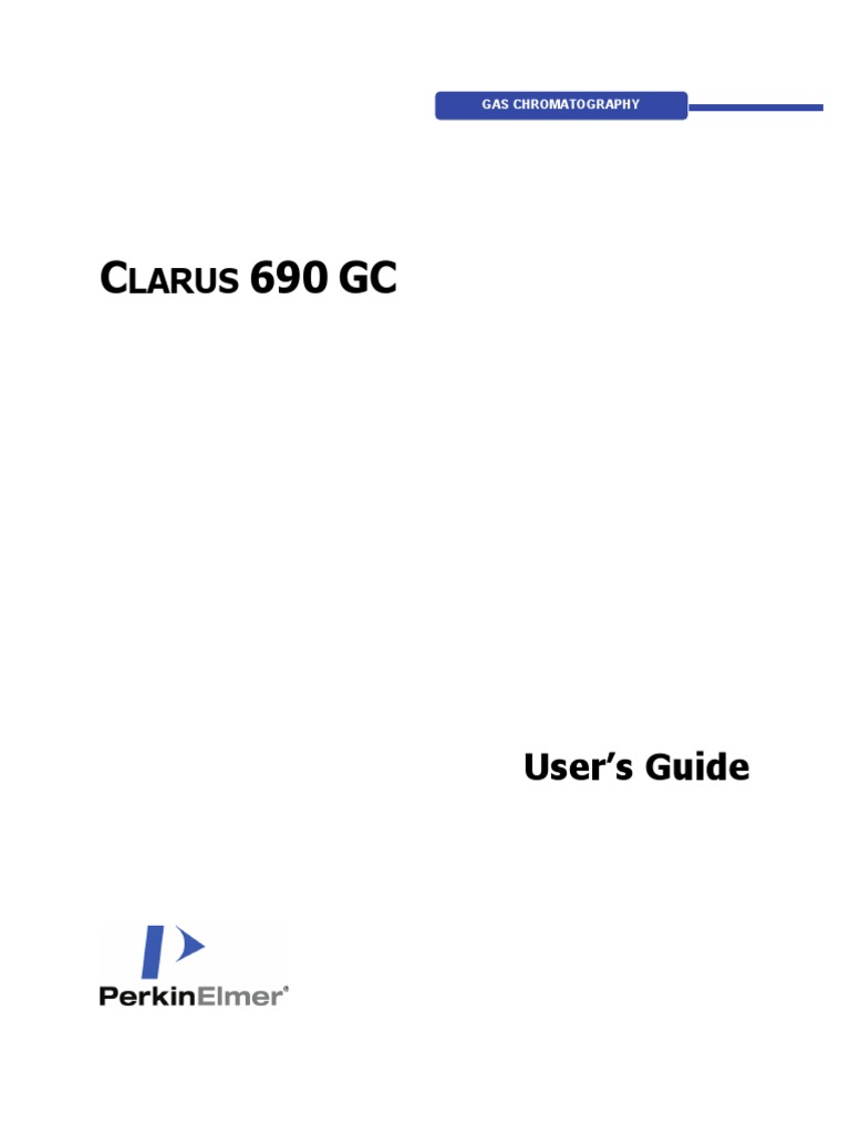 09931374A Clarus 690 User's Guide | PDF | Gas Chromatography | Chemistry