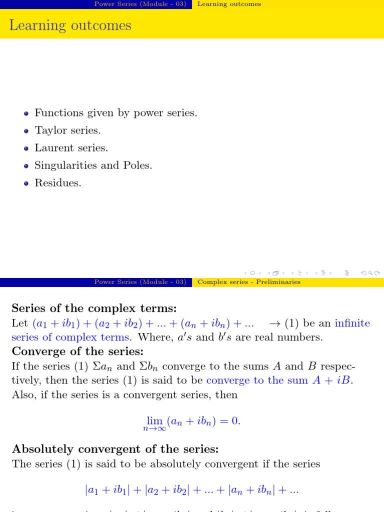 Taylor series | PDF | Power Series | Analysis