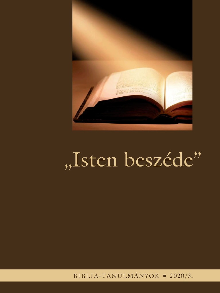 Biblia-Tan 2020-3 Isten Beszede | PDF
