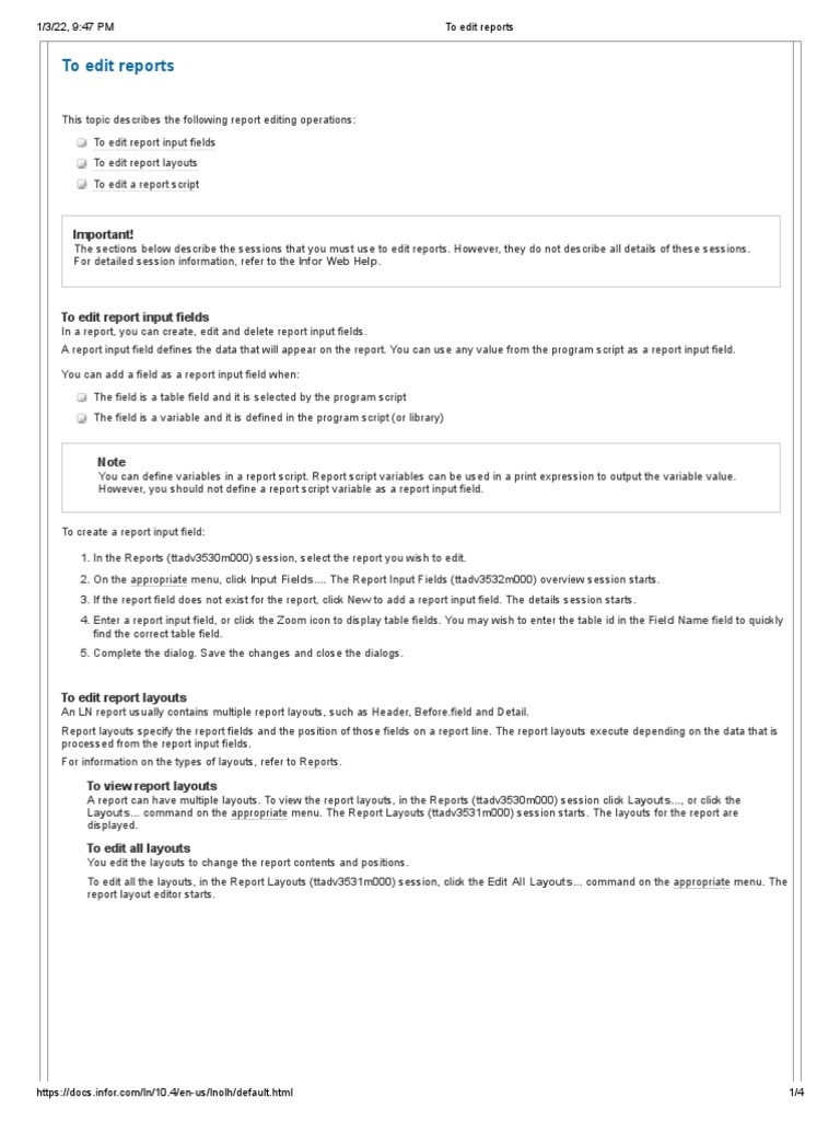 Create Report | PDF | Menu (Computing) | Cursor (User Interface)