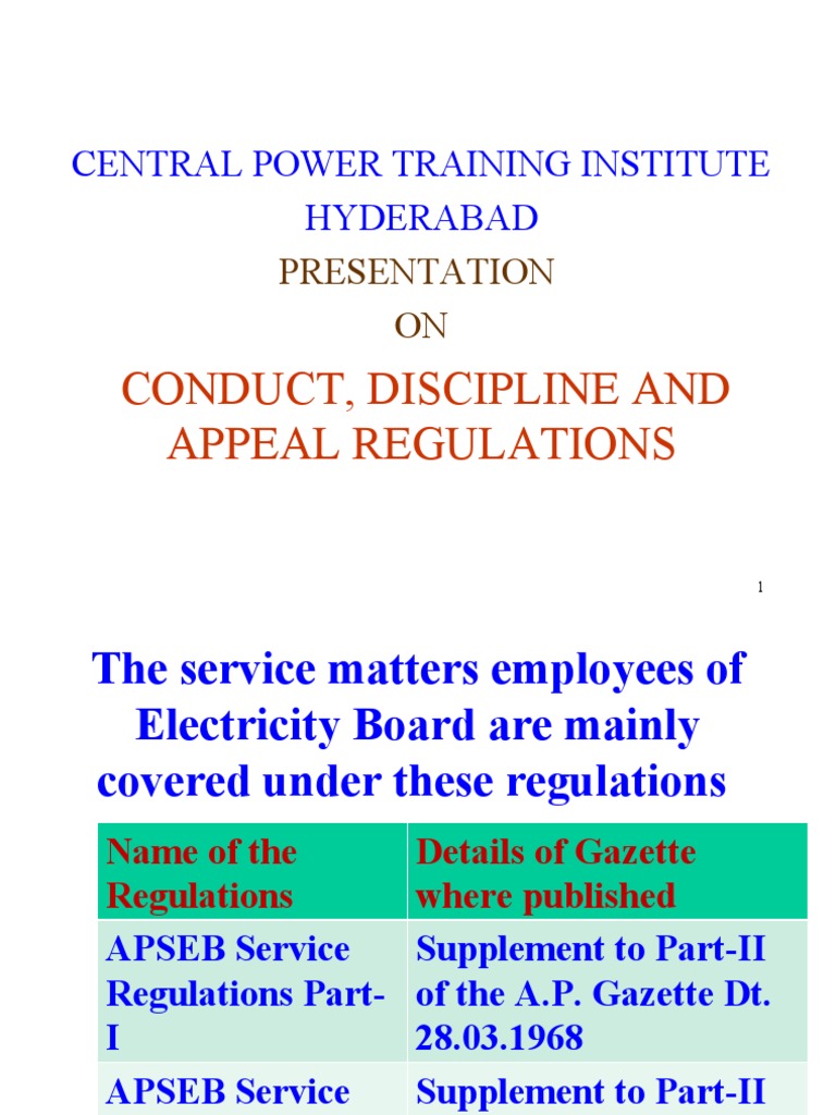 CDA Regulations (Lecture) - Modify | PDF | Acquittal | Standard Of Review