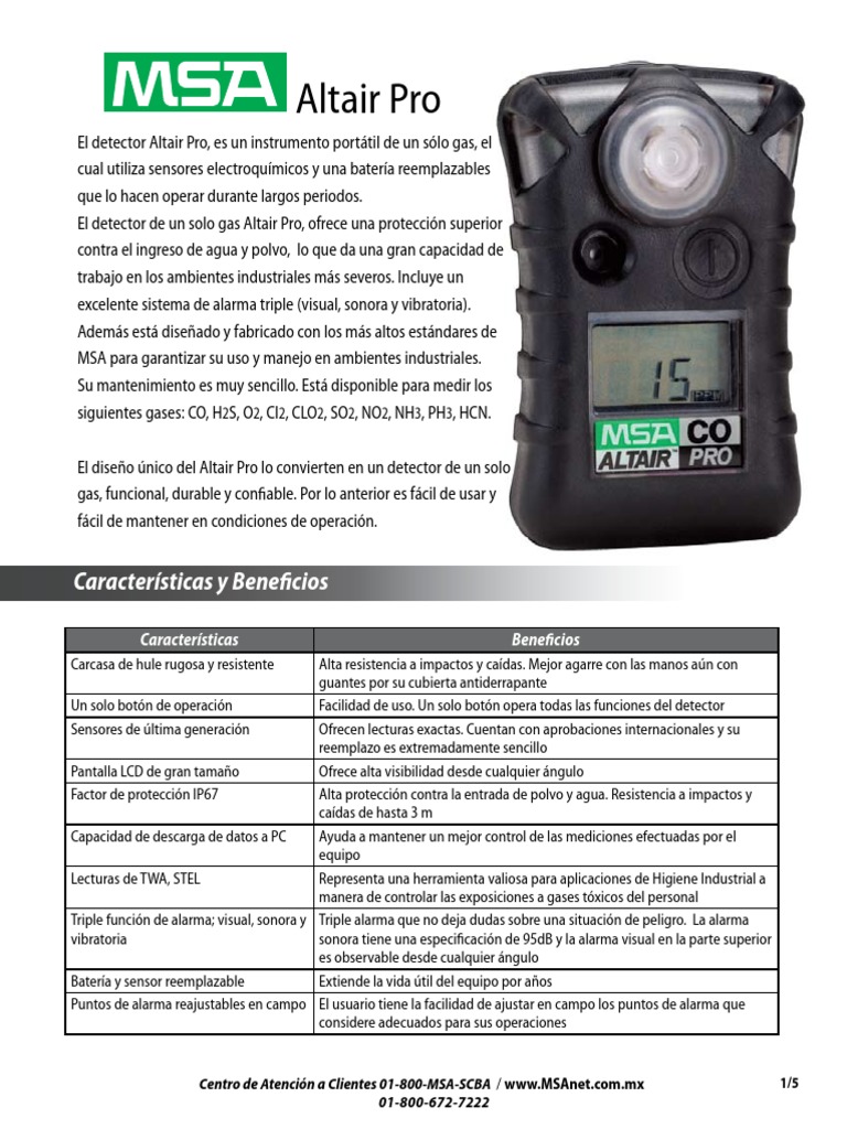 Ficha Tecnica ALTAIR Pro - ES | PDF | Calibración | Química
