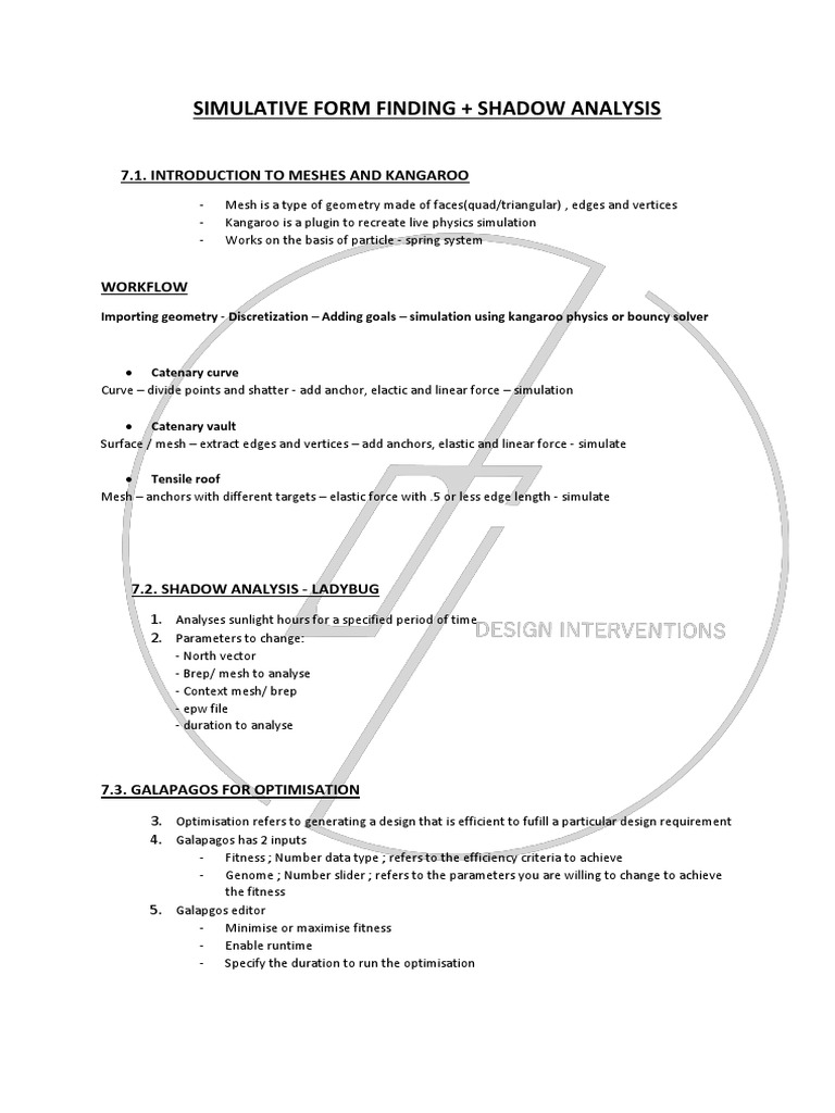 Simulative Form Finding + Shadow Analysis: 7.1. Introduction To Meshes ...