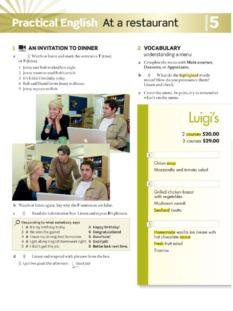 Practical English 5 | PDF