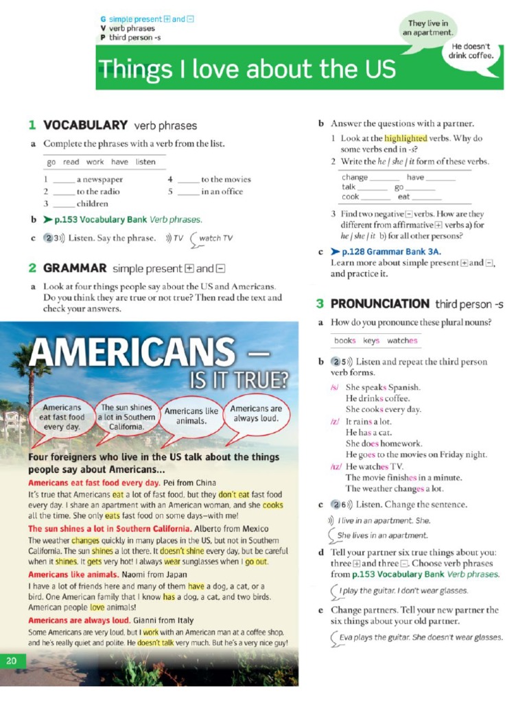 3A Things I Love About The US | PDF