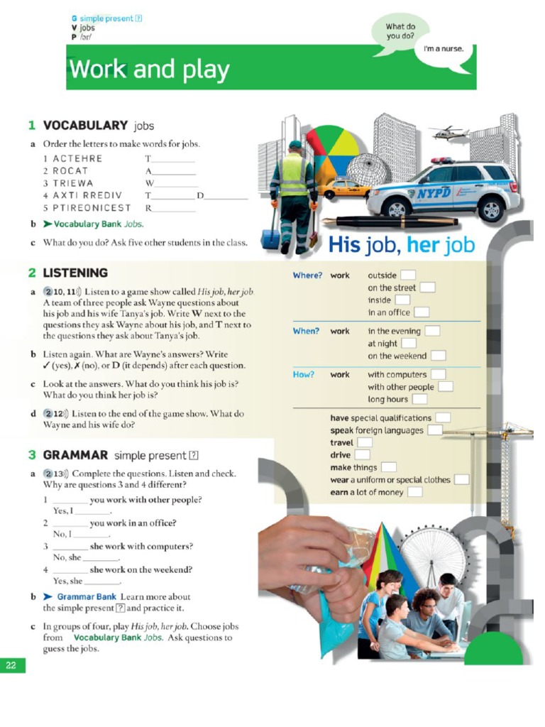 3B Work and Play | PDF