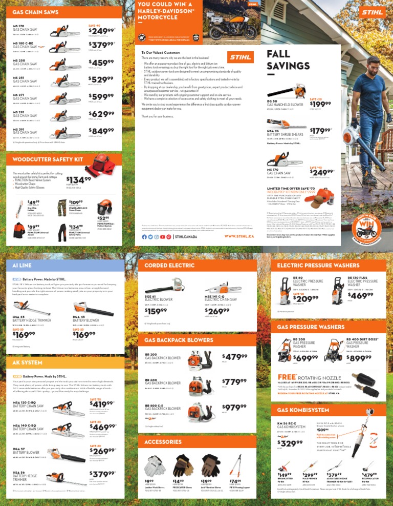 Stihl Fall Flyer | PDF | Manufactured Goods