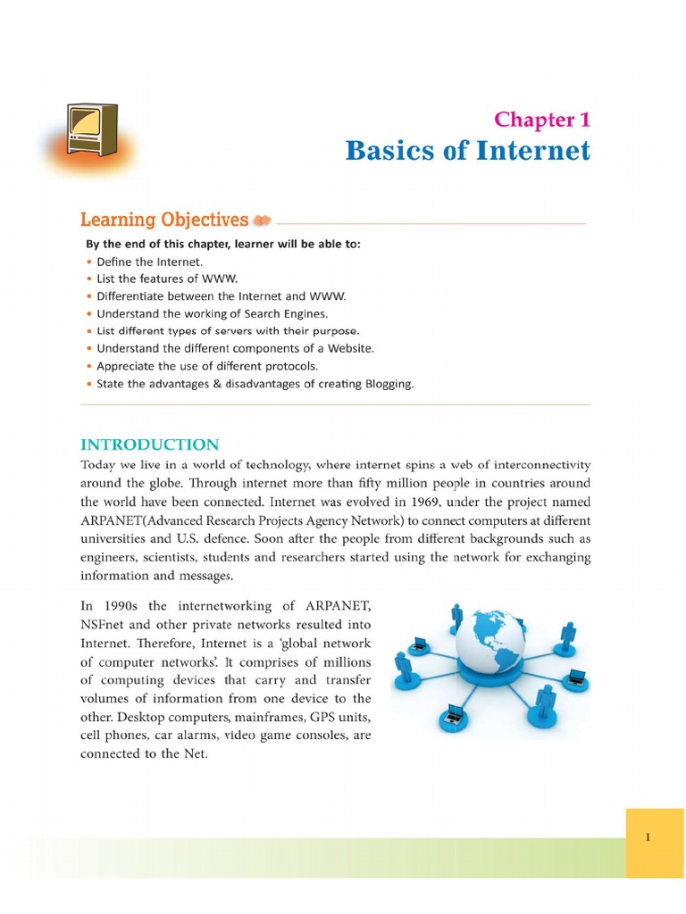 Basics of Internet | PDF | World Wide Web | Internet & Web