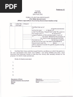 KFC Form 44 Utilization Certificate | PDF
