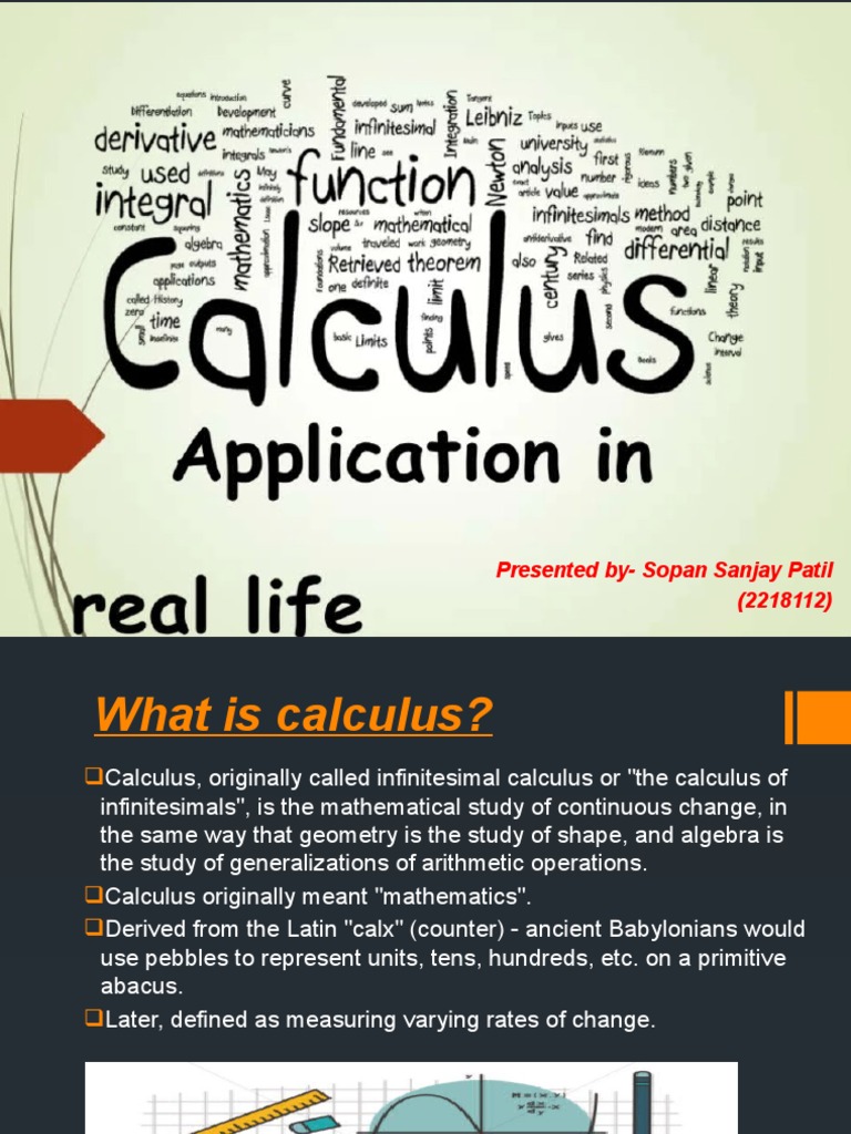 Applications of Calculus | PDF | Calculus | Mathematical Analysis