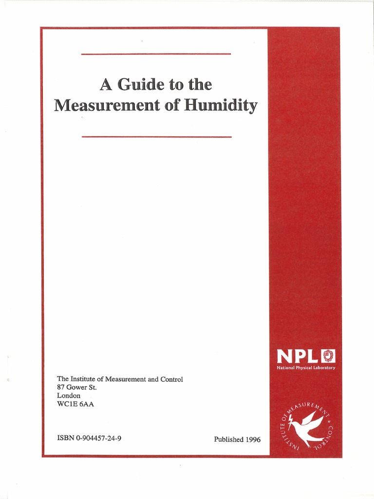 A Guide To The Measurement of Humidity - NPL | PDF