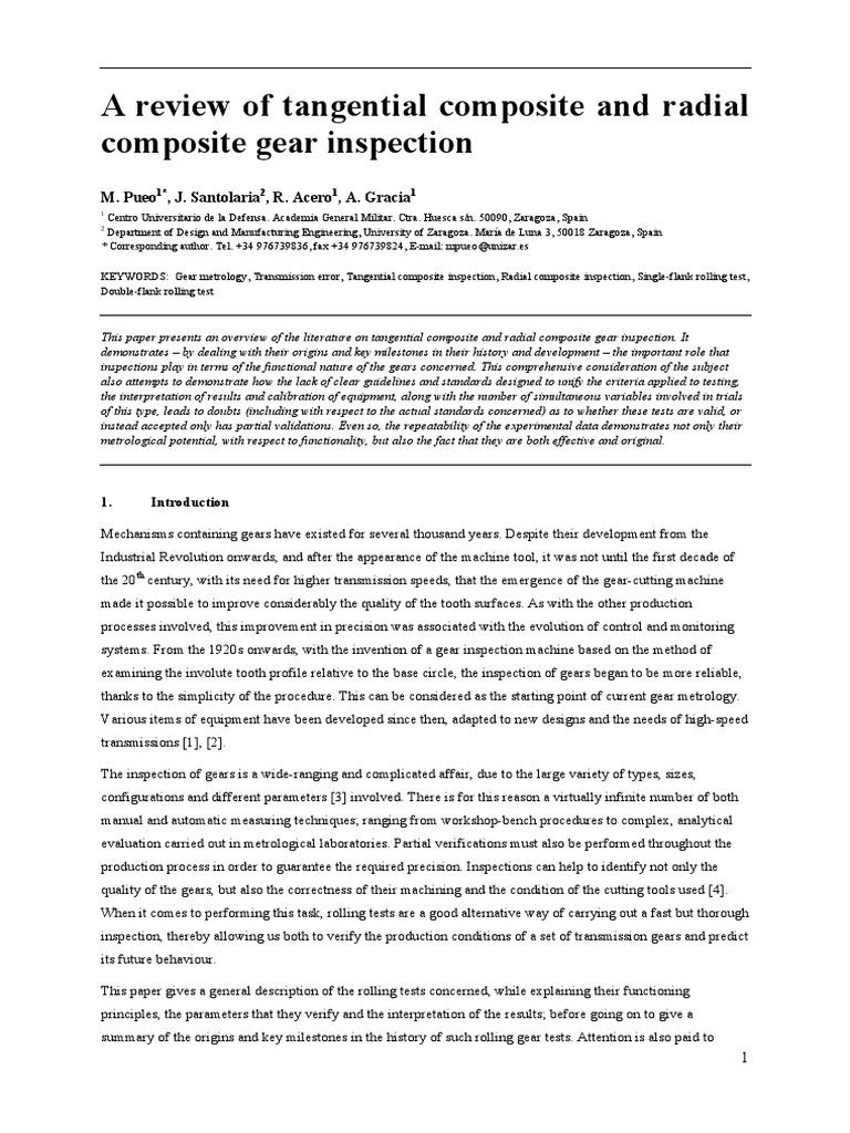 Gear Measurement Practices | PDF | Gear | Accuracy And Precision