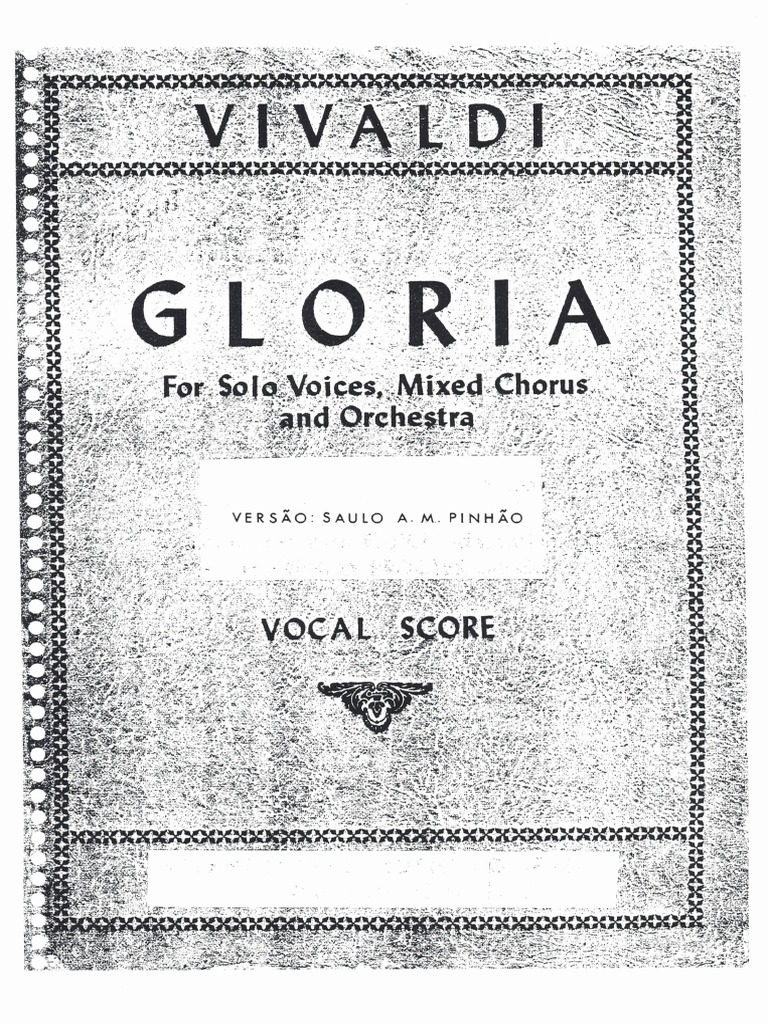 GLÓRIA (Vivaldi) | PDF