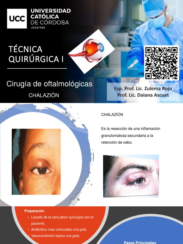 Cirugía de Chalazión: Técnica y Recuperación | PDF | Cirugía | Medicina ...
