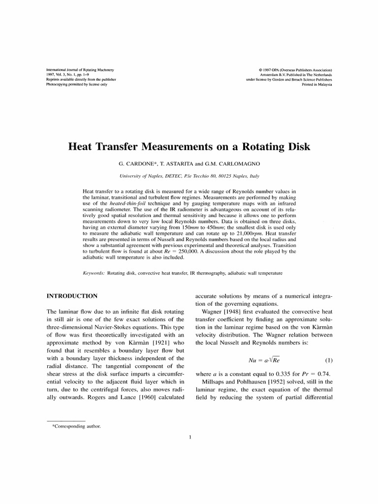 Heat Measurements: Transfer On | Download Free PDF | Reynolds Number ...