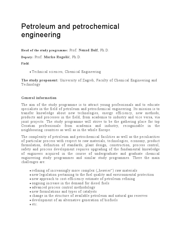 Petroleum and Petrochemical Engineering | PDF | Engineering | Chemistry