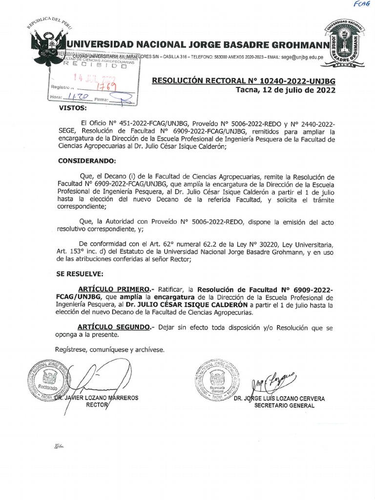 Ampliar Encargatura Dirección Esip | PDF