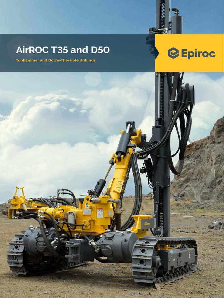 Airroc T35 and D50: Tophammer and Down-The-Hole Drill Rigs | PDF | Drill | Drilling