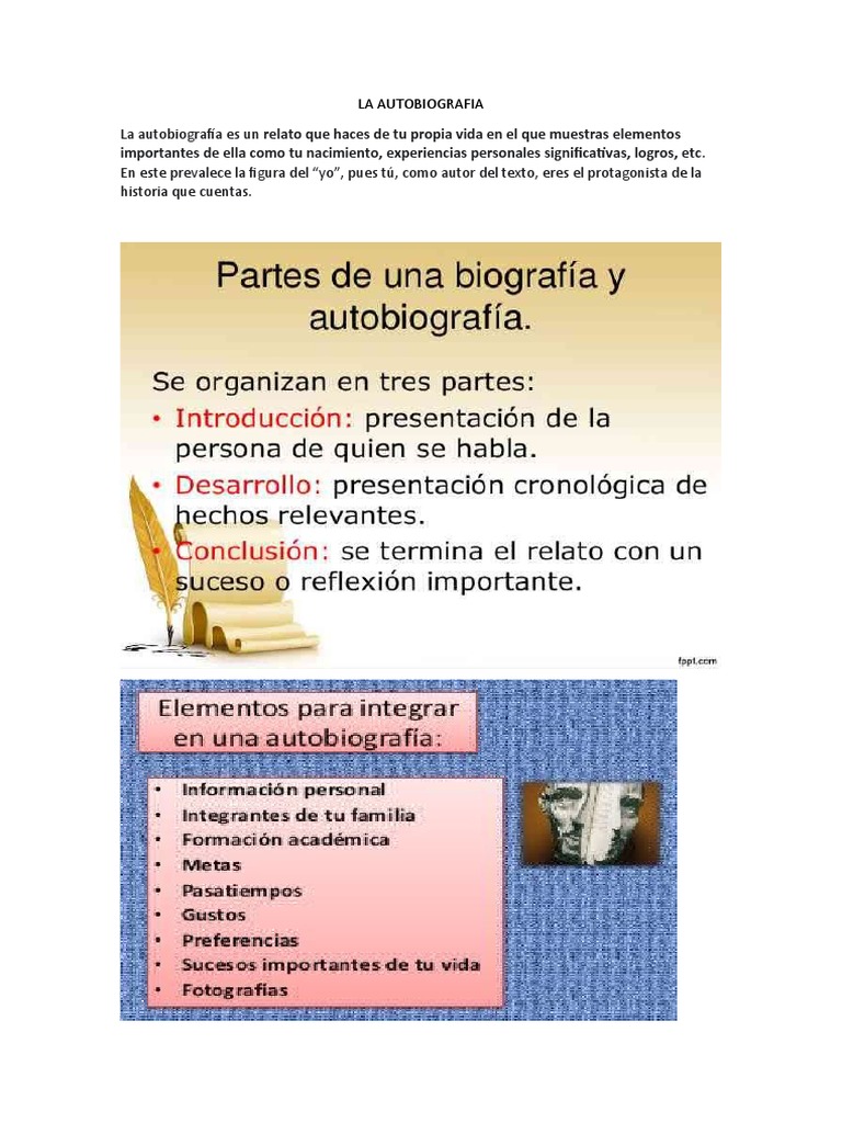 Cómo Escribir una Autobiografía | PDF